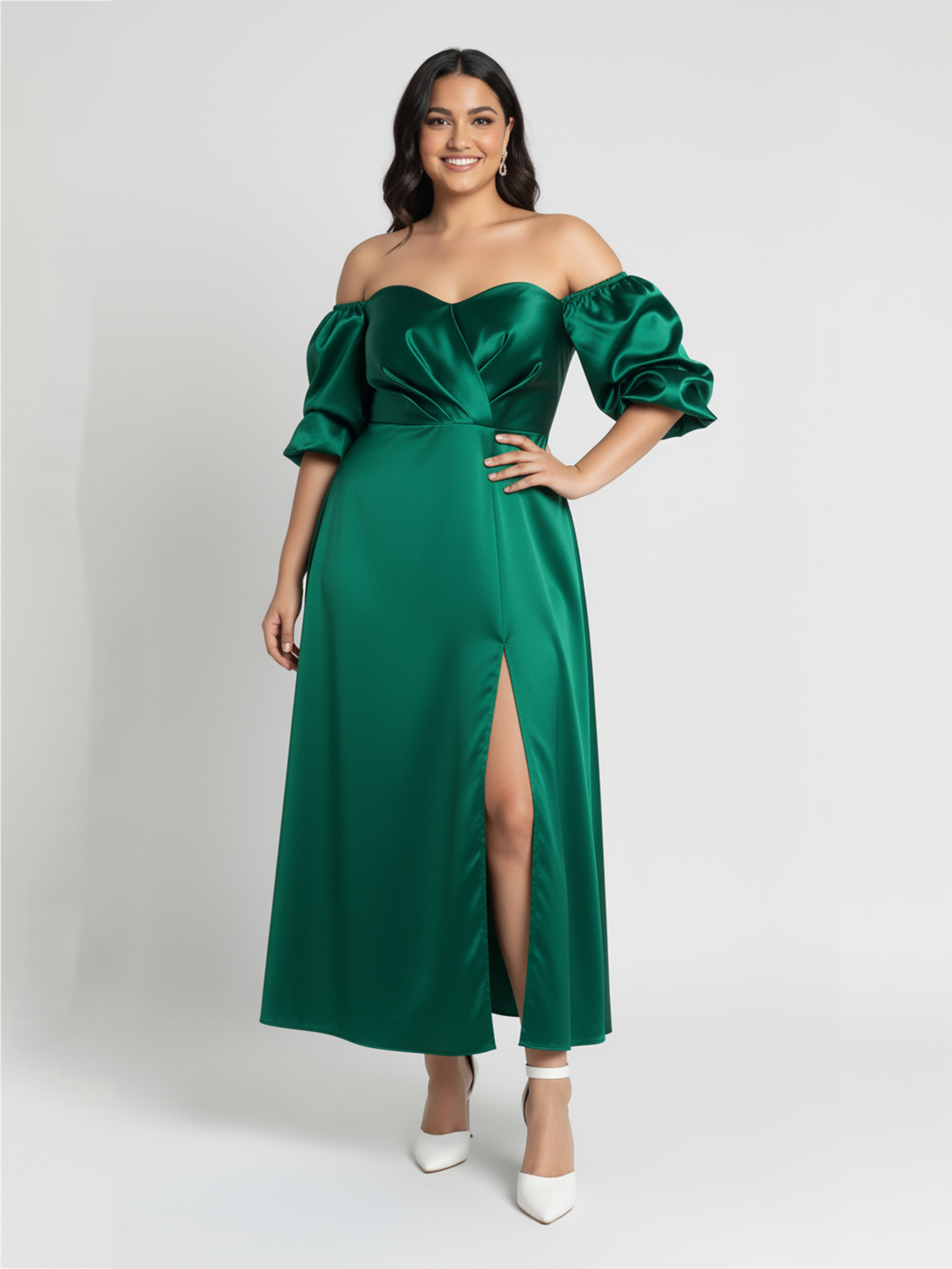 Alice Maxi Dress- Emerald – Backup Studio